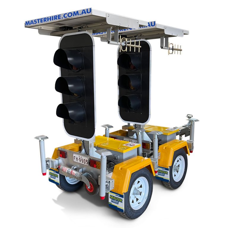 Trailer Mounted Traffic Lights for Hire | Master Hire - Built on Service