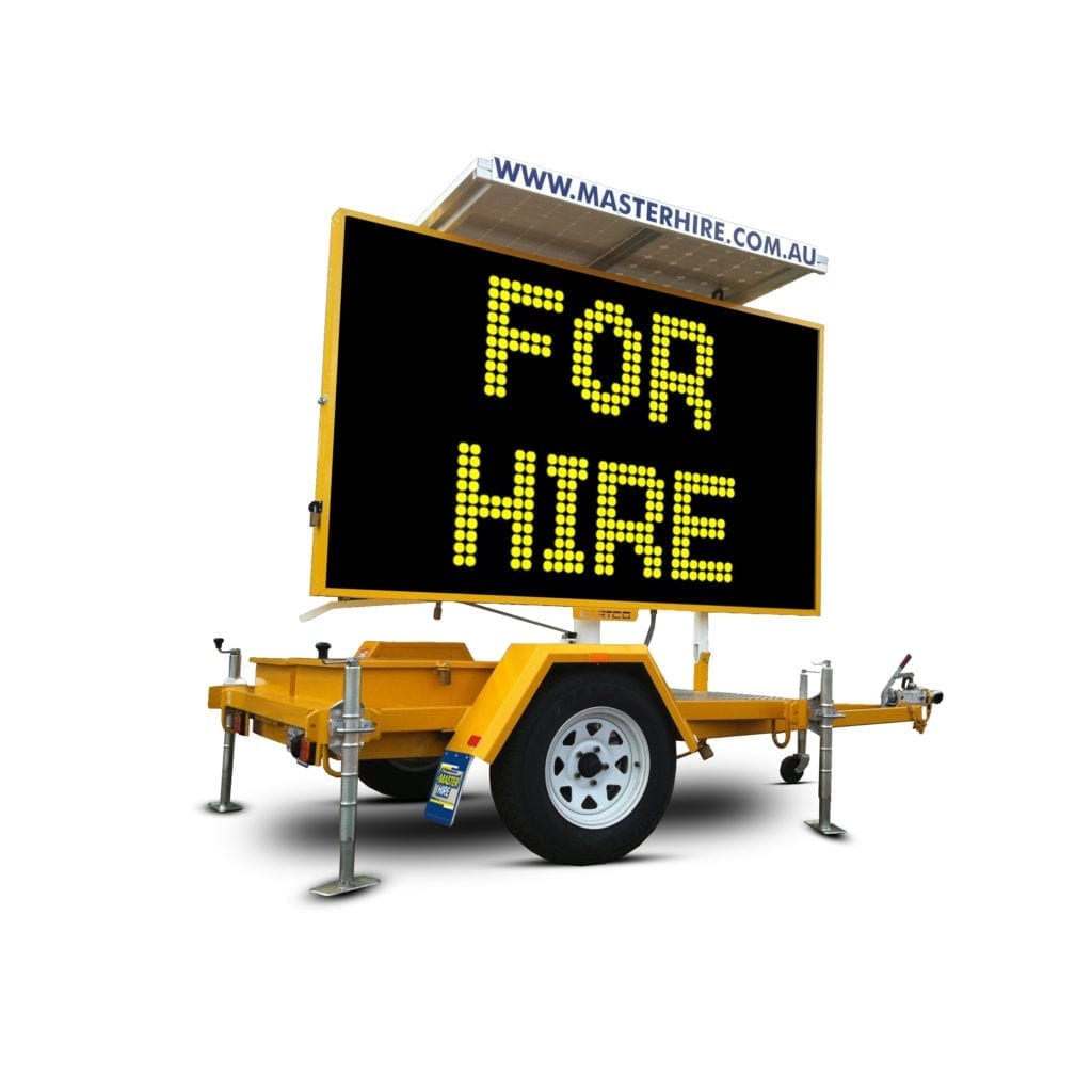 Amber Variable Message Signs for Hire | Master Hire